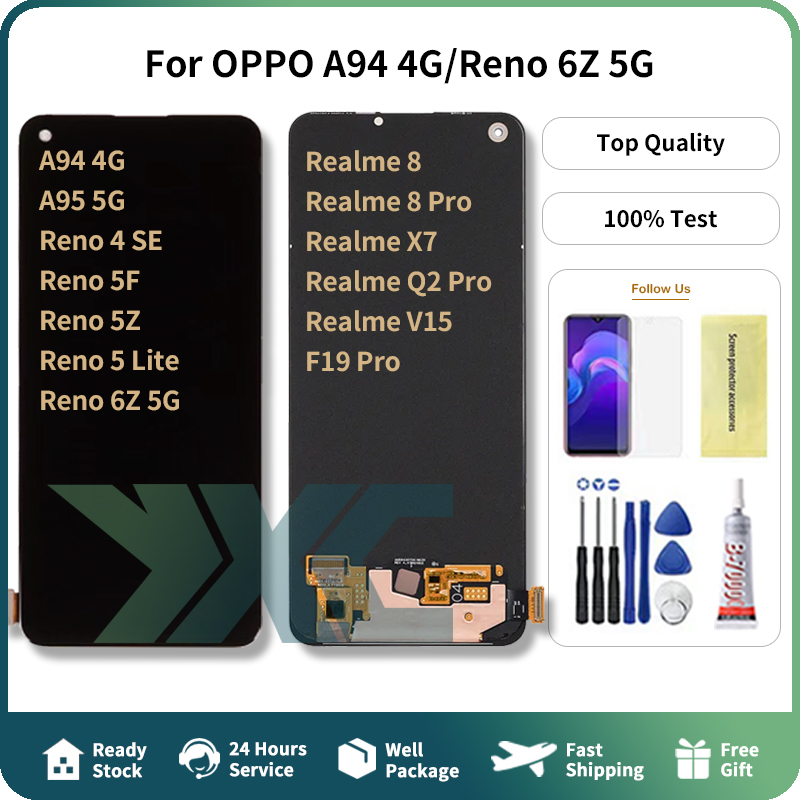For Oppo A94 4G/A95 5G/Reno 6Z 5G/Reno 4 SE/Reno 5F/Reno 5Z/Reno 5 Lite ...