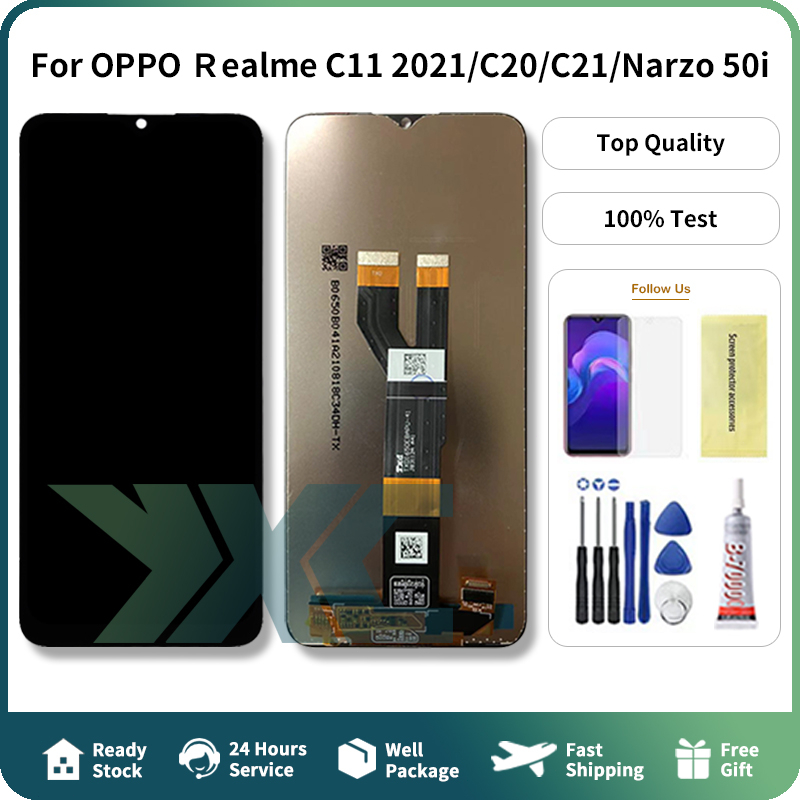 For Oppo Realme C11 2021 C20 C21 Narzo 50i RMX3201 LCD Screen Assembly Replacement Ultra Clear ...