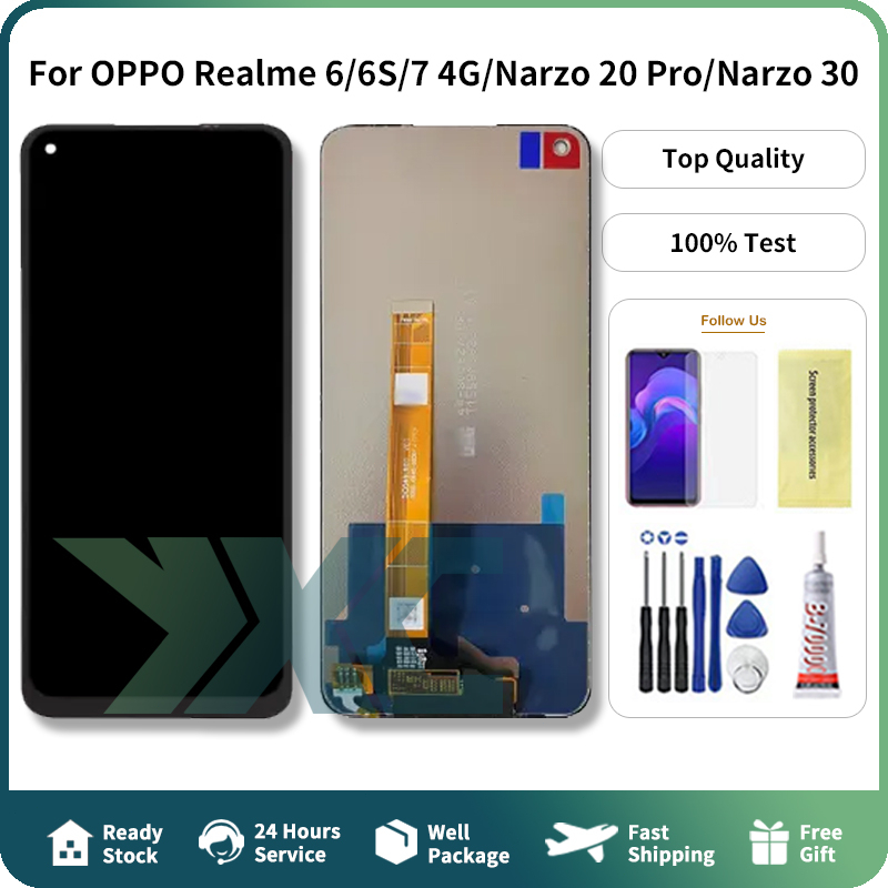 For Oppo Realme 6 Realme 6S Realme 7 4G Narzo 20 Pro Narzo 30 LCD ...
