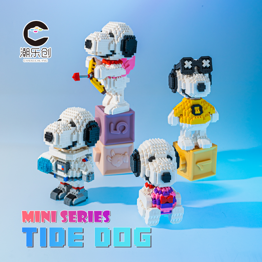 Snoopy series Nano Blocks Cute Cartoon doll Building Blocks Puzzle Kids ...