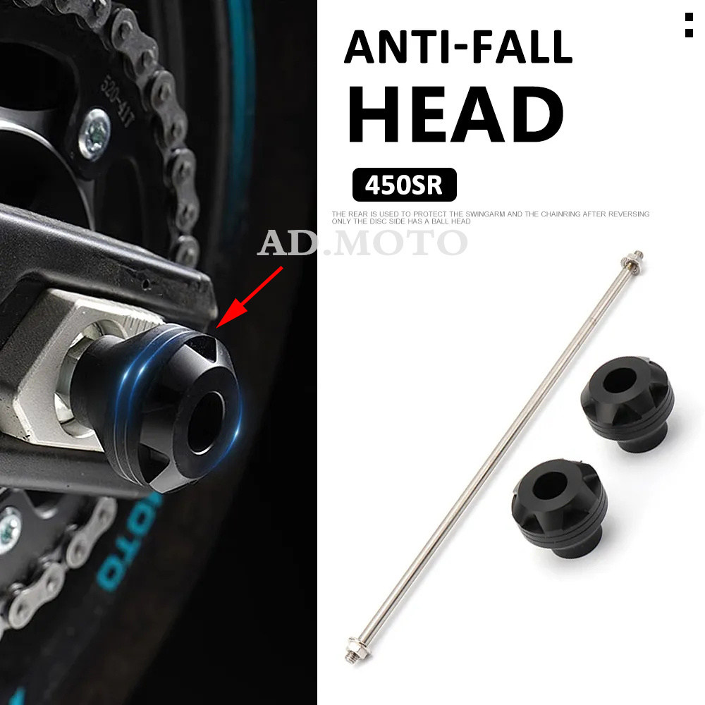 New Motorcycle Front Rear Axle Wheel Protector Anti-Fall Slider Pad ...