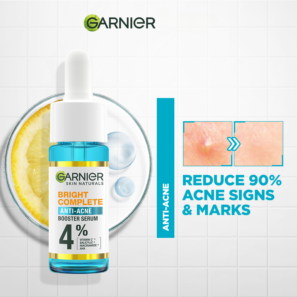 Garnier Bright Complete Anti Acne Serum 30ml With Niacinamide