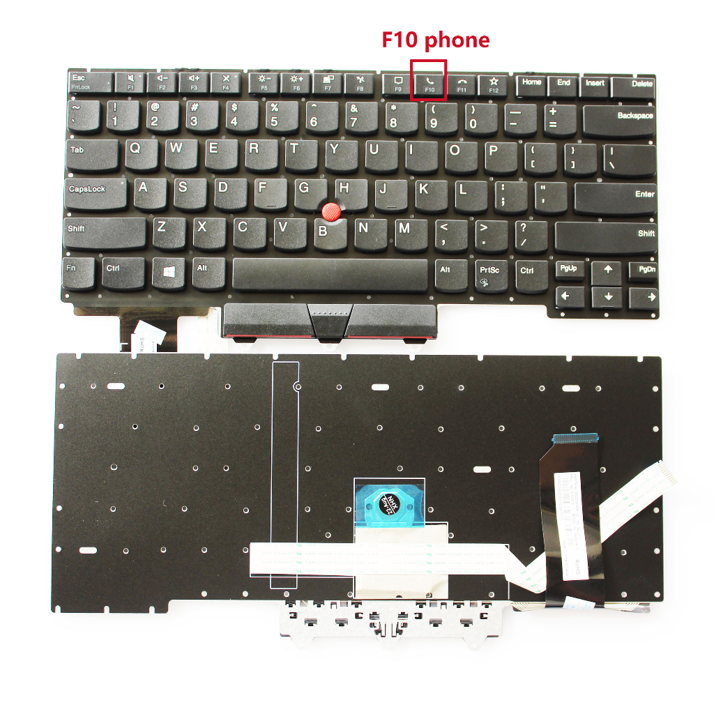 New US Backlit Keyboard with Track Point for Lenovo Thinkpad E14 R14 S3 ...