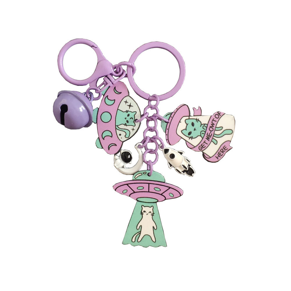 Classic Astronaut Pilot Spaceship Key Ring Space Dream Men Student Kids ...