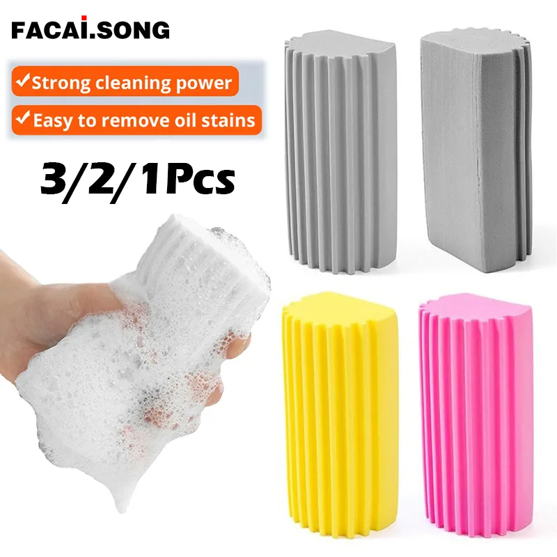 3pcs Magical Dust Cleaning Sponges Pva Sponge Damp Clean Duster Sponges ...