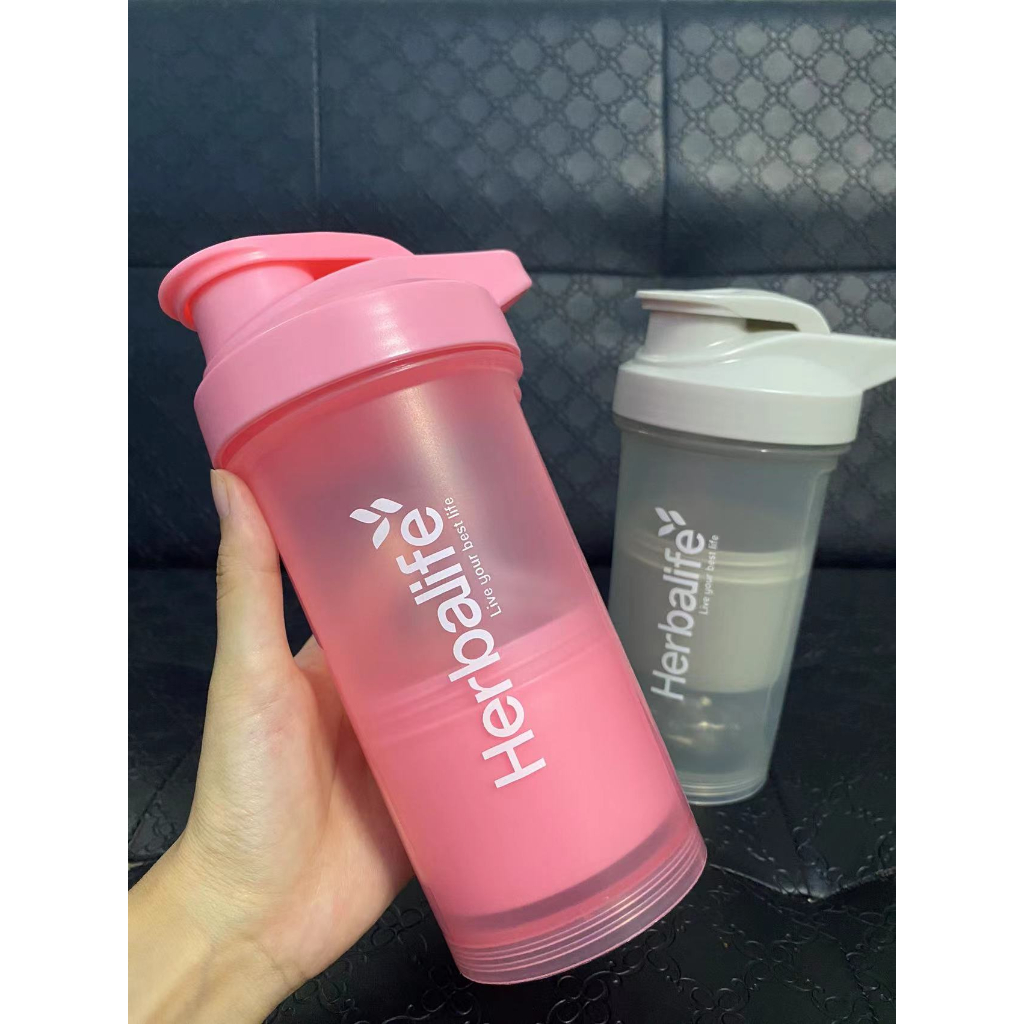 500ml Fitness Workout Sports Protein Shaker Bottle with Shaker Balls ...