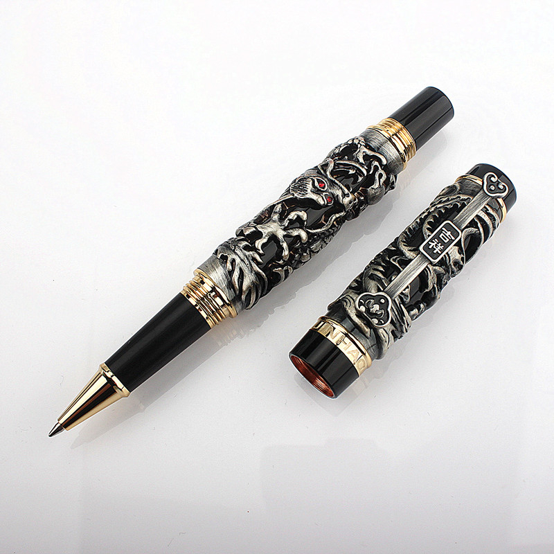 Jinhao Dragon Phoenix Retro Luxury Jewel Pen, Metal Engraving Embossing ...