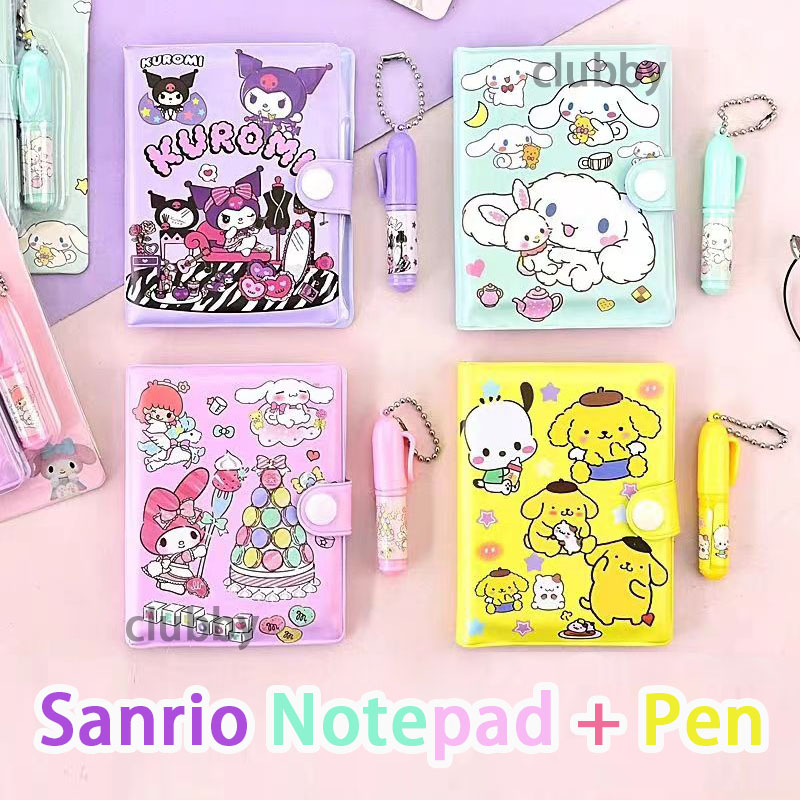 Sanrio Small Notebook Kuromi Pocket Notepad With Ballpoint Pen Student ...