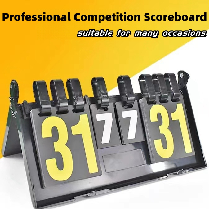 4 Digit Scoreboard for Badminton Football Volleyball Pingpong 3X3 ...
