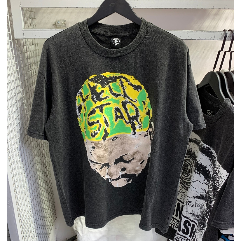 Trendy Street Wear Hellstar Rodman Front and Back Pattern Letter Print ...