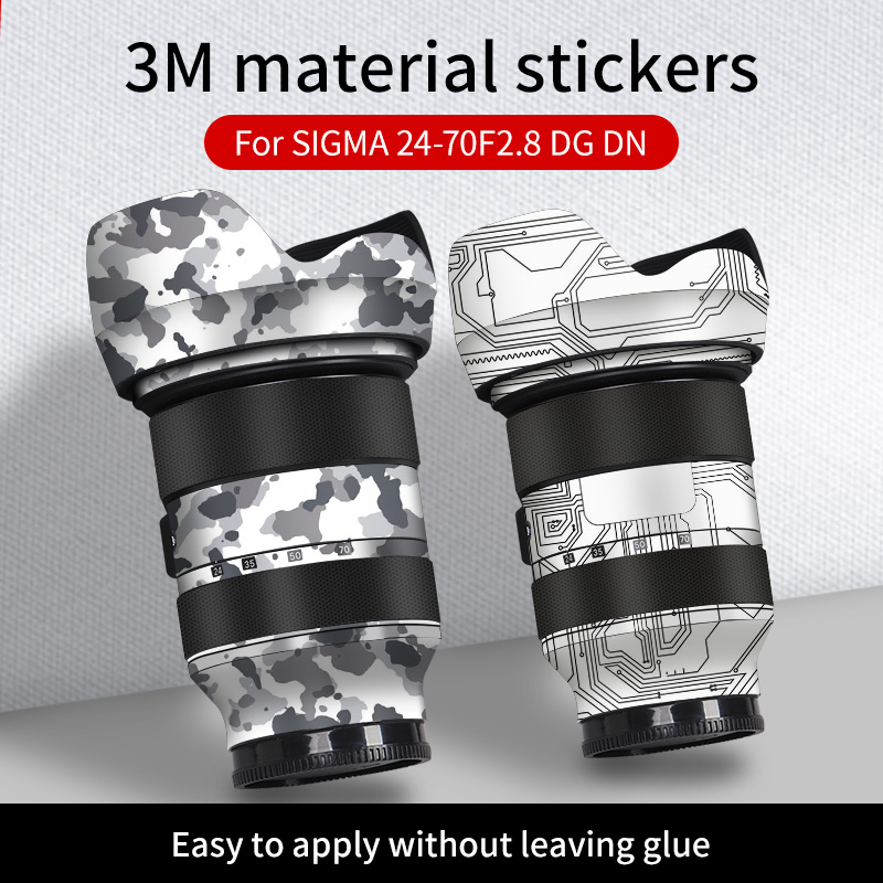 For Sigma Camera Lens Stickers 24-70mm F2.8 DG DN Lens Skin ornament 3M ...