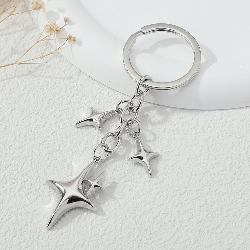 Y2K Star Moon Key chains Pretty Key Ring For Friends Gift | Shopee ...