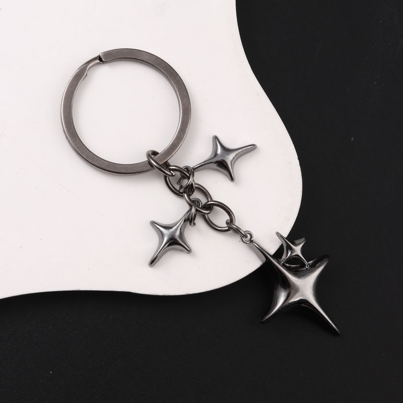 Y2K Star Moon Key chains Pretty Key Ring For Friends Gift | Shopee ...