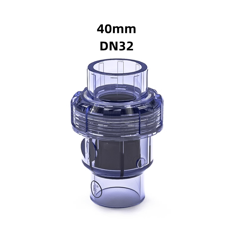 [WDY] Pvc Transparent Flip Check Valve Hemispherical Check Valve UPVC ...
