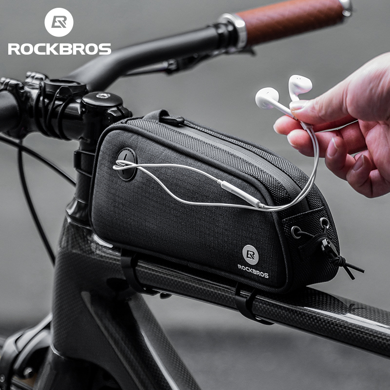 ROCKBROS Bike Bag Top Tube Front Beam Crossbar Bag Narrow Streamlined ...
