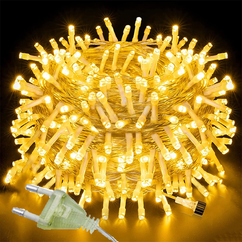 GC LIGHTS 10M 100 LED String Lights 8 Modes Waterproof Lamp Indoor ...