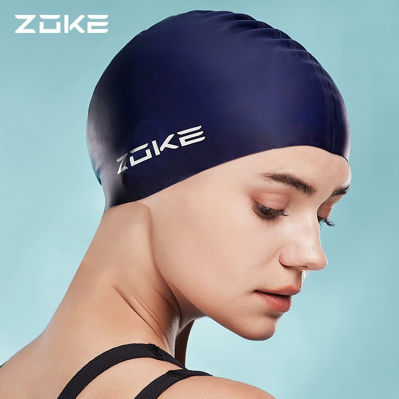 zoke swim cap men's silicone professional adult swimming cap swimming ...