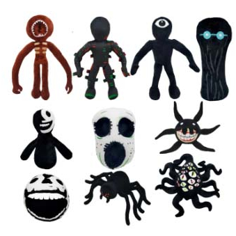 Roblox Doors Plush Toys Screech Rush Error Seek Ambush Halt Eyes Figure ...