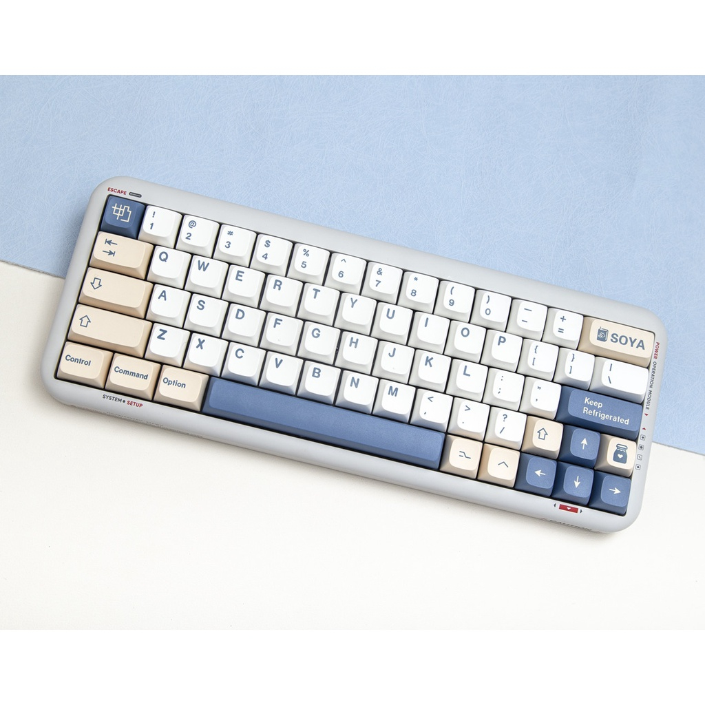 143-key Soy Milk Keycap XDA Height PBT Sublimation Mechanical Keyboard ...