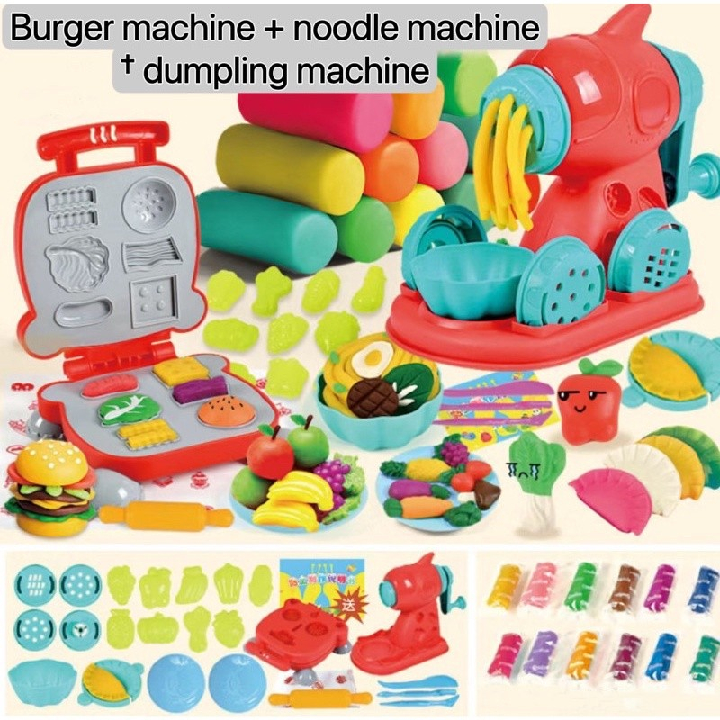 DIY Noodle Maker Toy 3D Color Clay Toy Dough Set Ice cream Twister ...