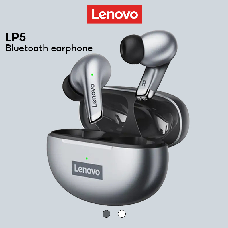 Lenovo LP5 Bluetooth Earphones 9D Stereo Noise Canceling Touch Control Low Latency Hands Free ...