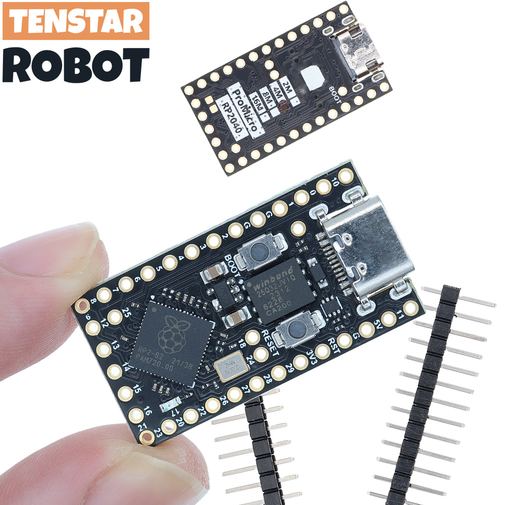 Rp2040 Pro Micro Raspberry Pi Pico Development Board Dual Core Supports Mciro Python Shopee 