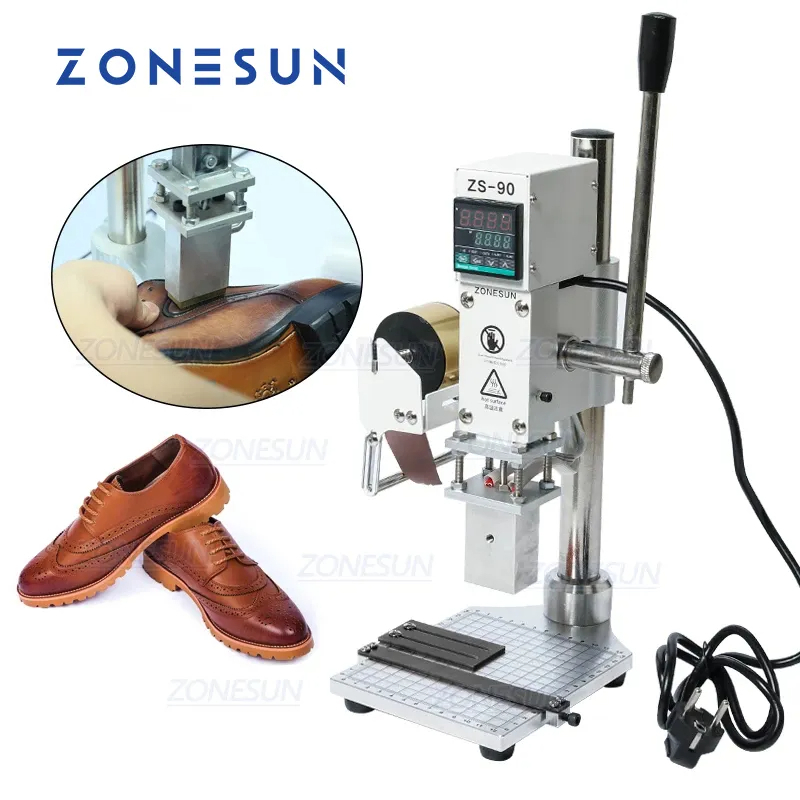 ZONESUN Hot Foil Stamping Machine Embossing Logo Trademark Manual ...