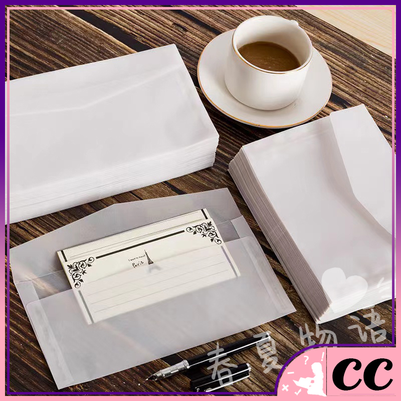 CC.Stationery Transparent Envelope/school supplies/Greeting Card ...