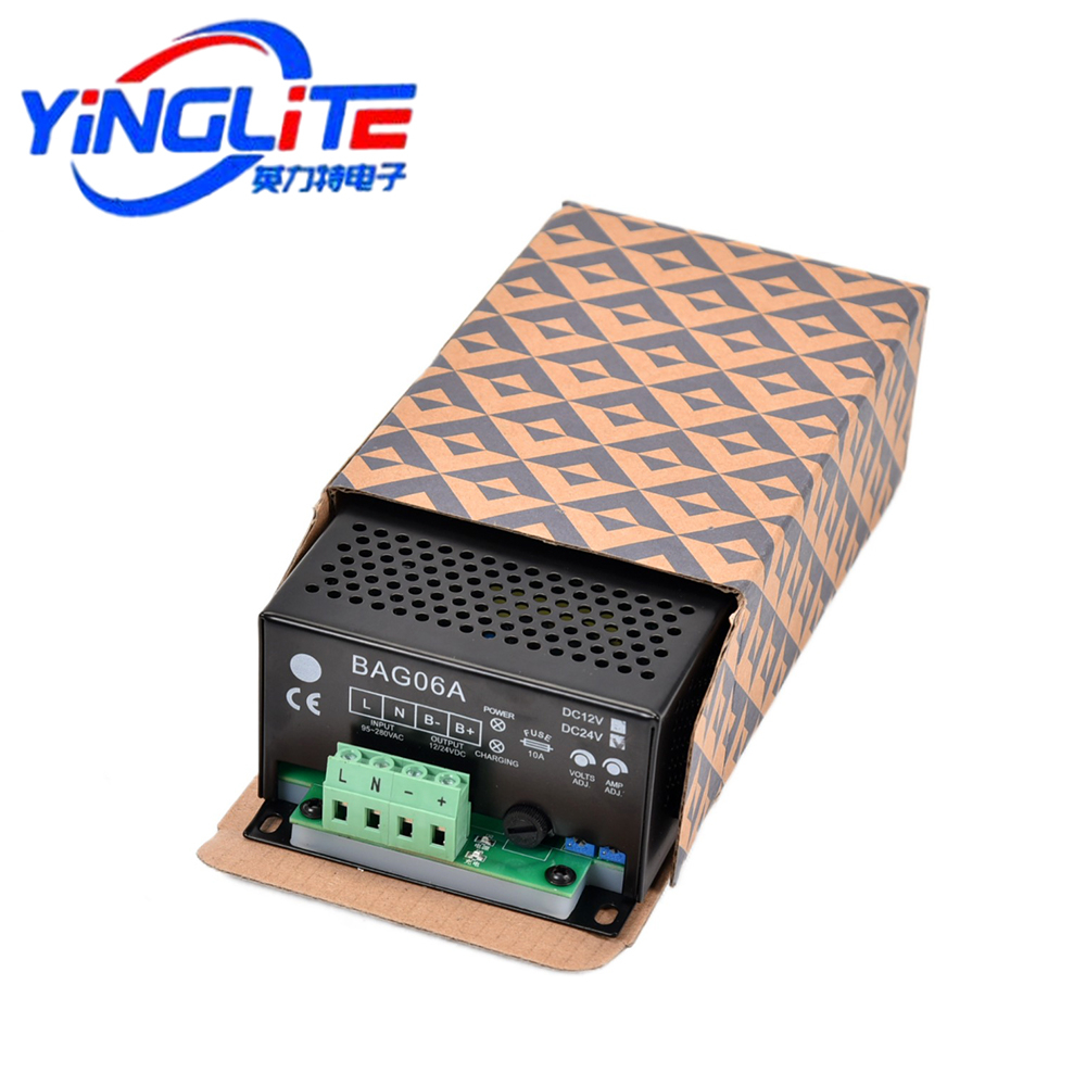 BAC06A 6A 12V/24V Diesel Generator Intelligent Floating Charger ...