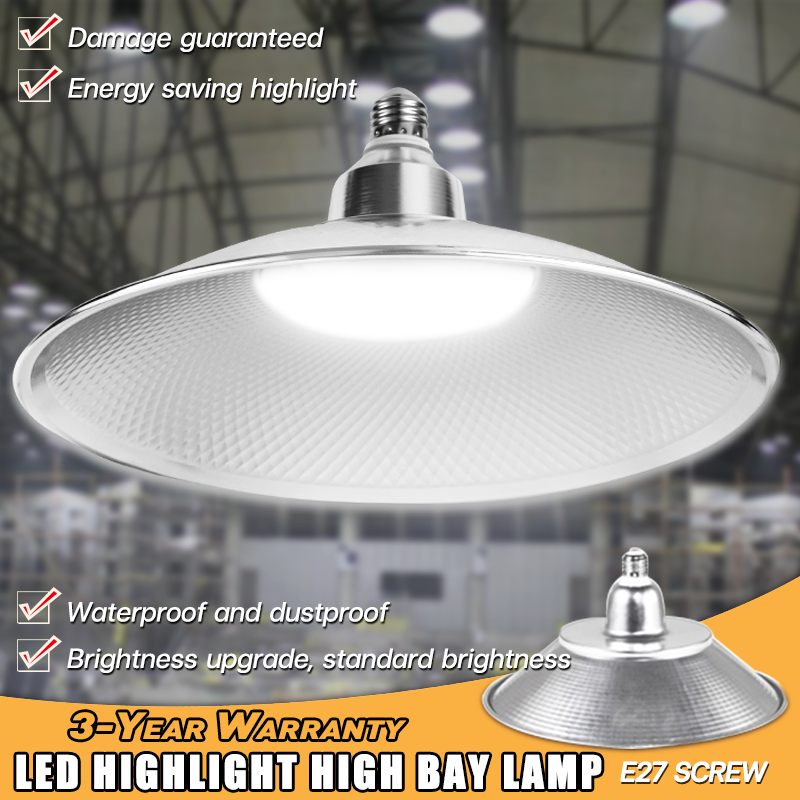 CANMEIJIA LED High Bay Lighting Super Bright Ceiling Light WaterProof ...