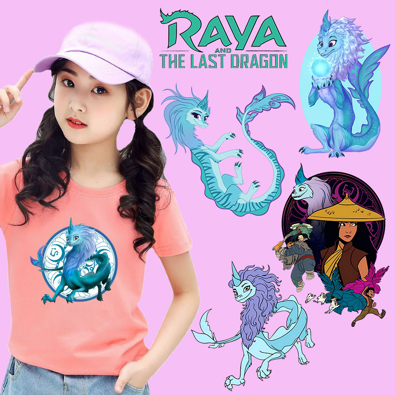 Raya and The Last Dragon Heat Transfer Sticker Movie Sisu Clothes DIY ...