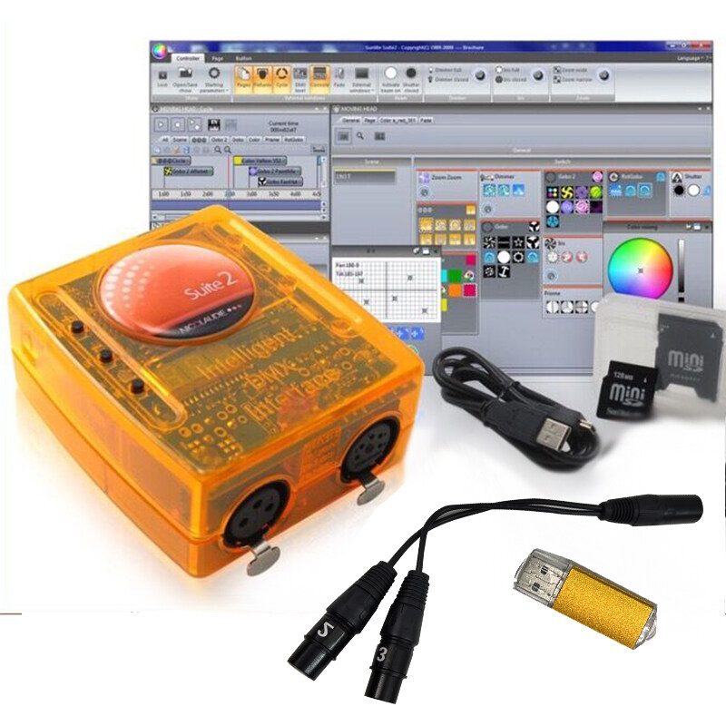 ⭐⭐⭐Suite2 USB DMX CONTROLLER DMX INTERFACE USB SUITE2 FC DMX512 Disco ...
