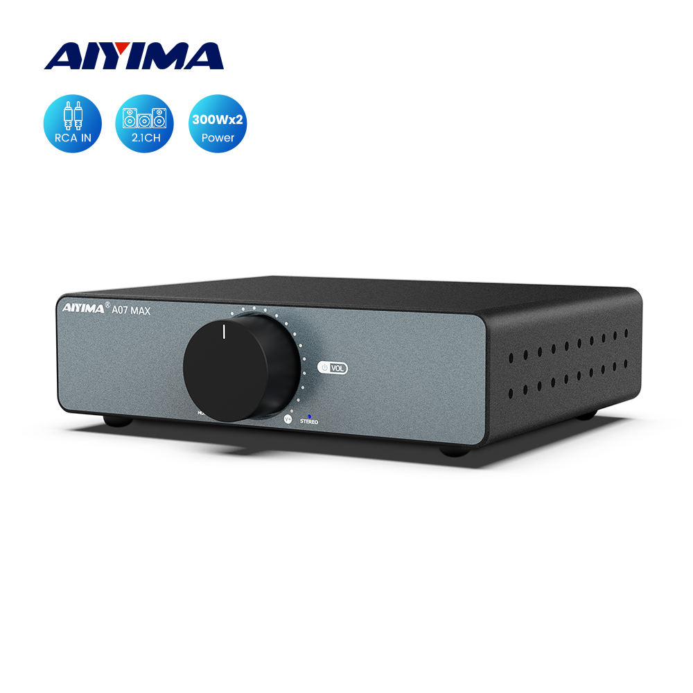 AIYIMA A07 MAX TPA3255 Audio Power Amplifier 2.0 Stereo Amplify 300Wx2 ...