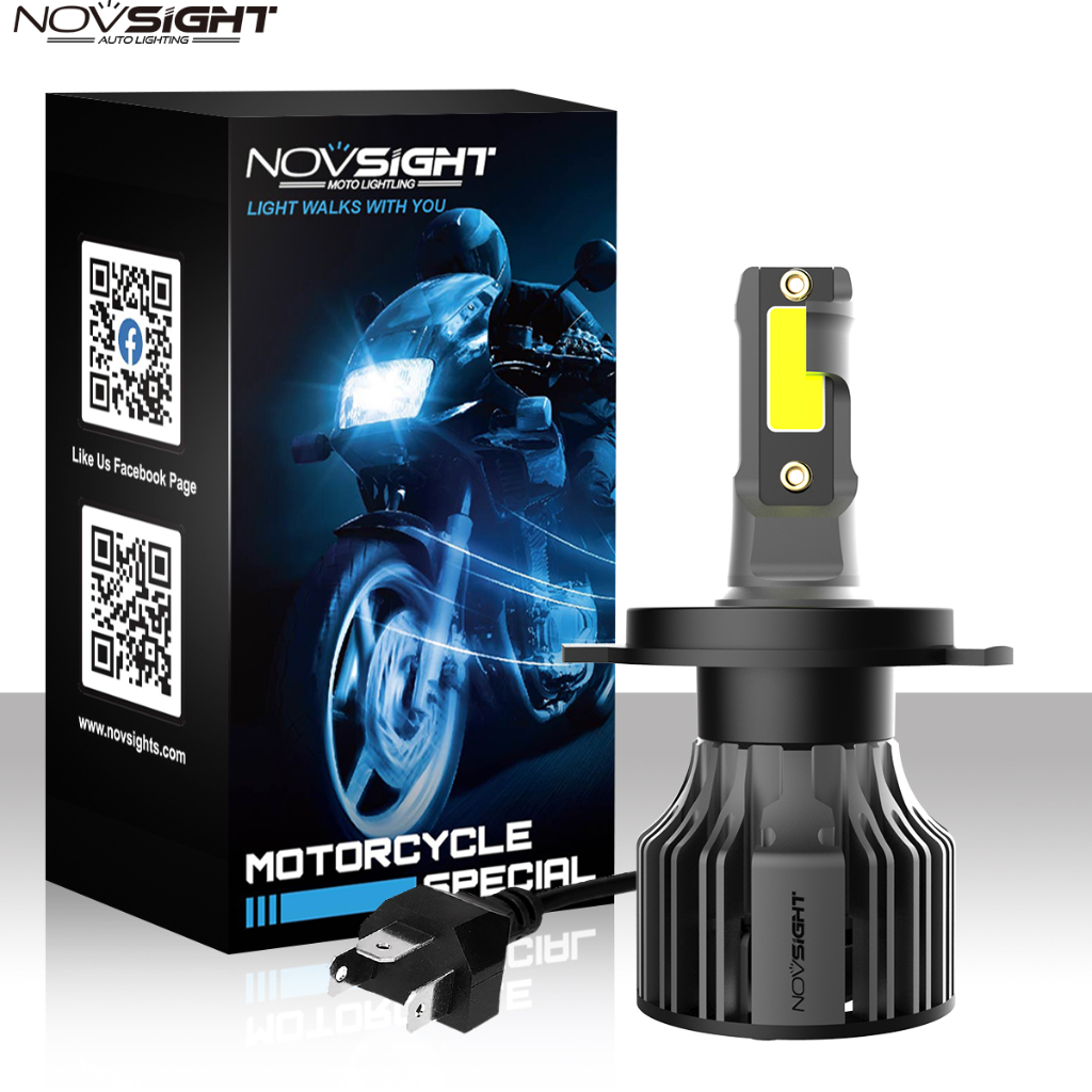 Novsight N39 H4 LED motorcycle headlight Mini Designed 36W 5000LM 6000K ...