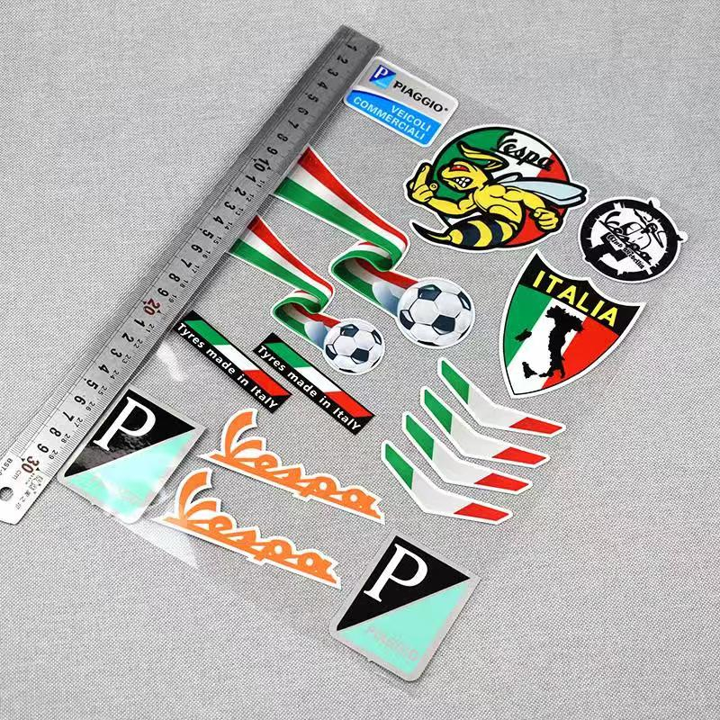 Reflective sticker motorcycle Italian sticker for Vespa | Shopee ...