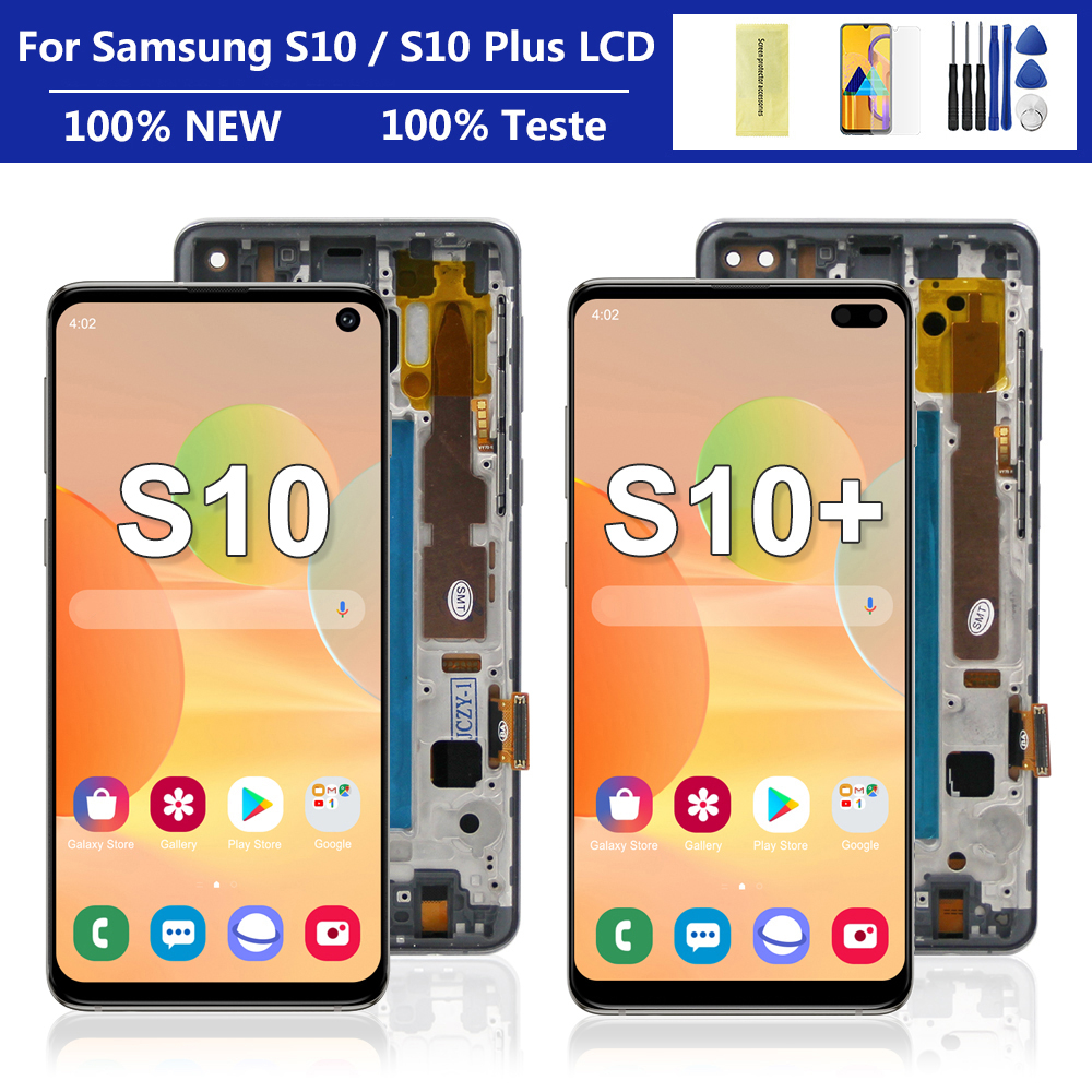 For Samsung Galaxy S10 S10+ G975F G770 G975U G975W Lcd With Frame ...