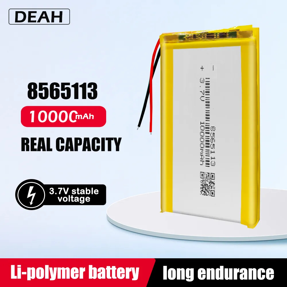 8565113 10000mAh 3.7V Lipo Rechargeable Lithium Polymer Battery For ...