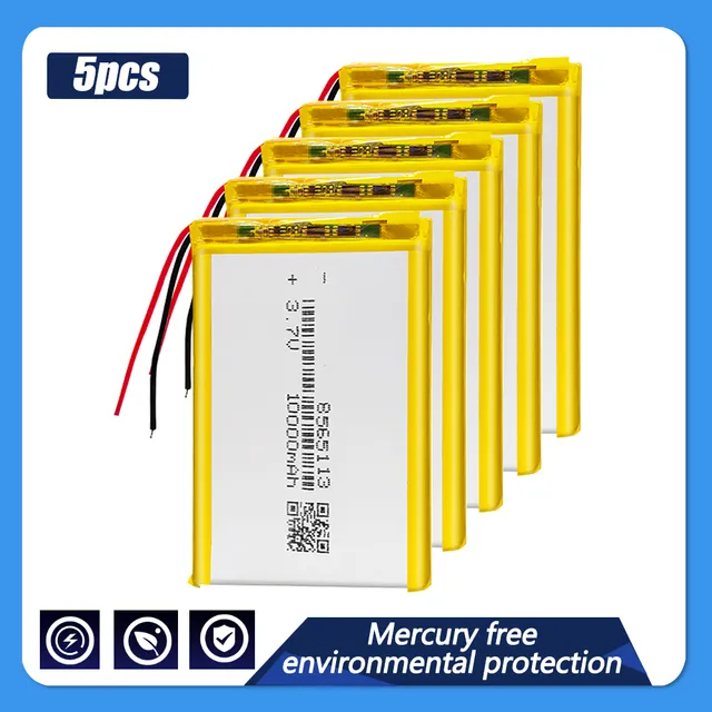 8565113 10000mAh 3.7V Lipo Rechargeable Lithium Polymer Battery For ...