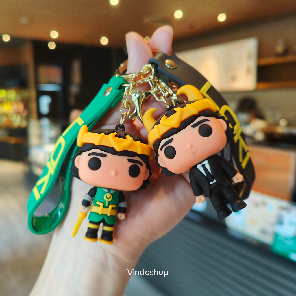 Cartoon Marvel Loki Doll Keychain Cute Loki Doll Backpack Pendant Car ...