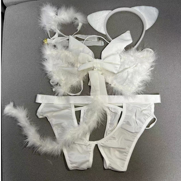 Ladies Open Bunny Girl Five Piece Sexy Lingerie Role Playing Uniform 2778