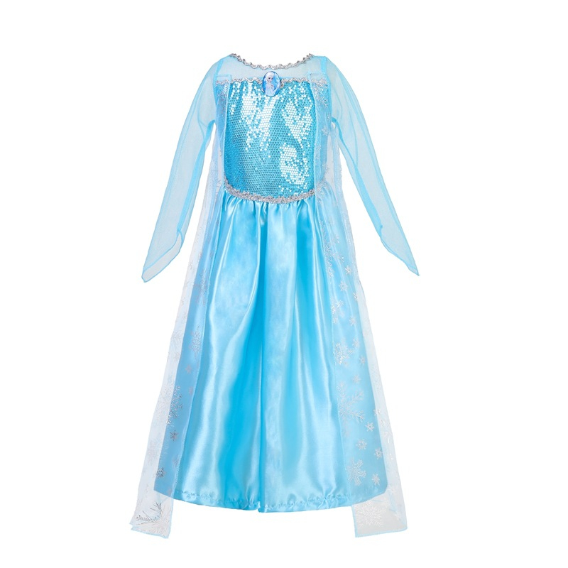 Frozen Dress Elsa Anna Princess Mesh Long Dresses Birthday Gift Frozen ...