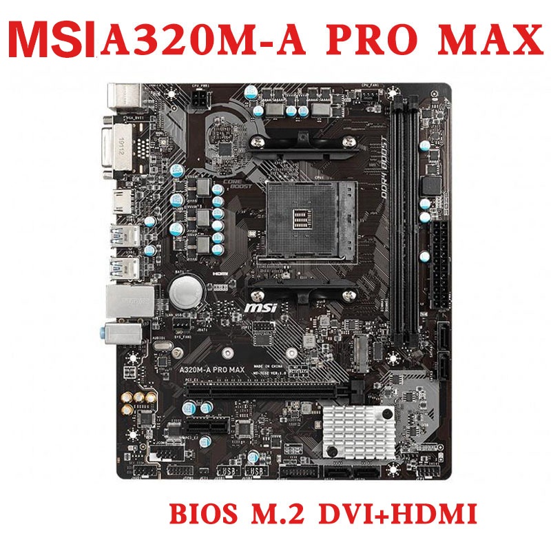 MSI/MSI A320M-A PRO MAX/M2 V2/V/VD PLUS/S/VH/WATER AM4 motherboard | Shopee Philippines