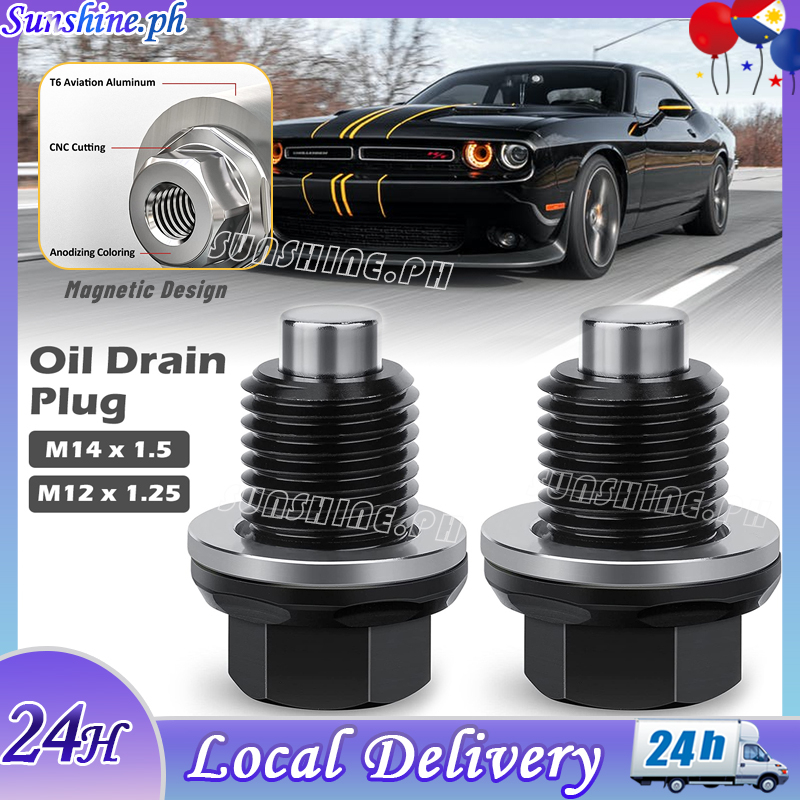 M12 x 1.25/ M14 x 1.5 Magnetic Oil Drain Plugs Aviation Aluminum ...