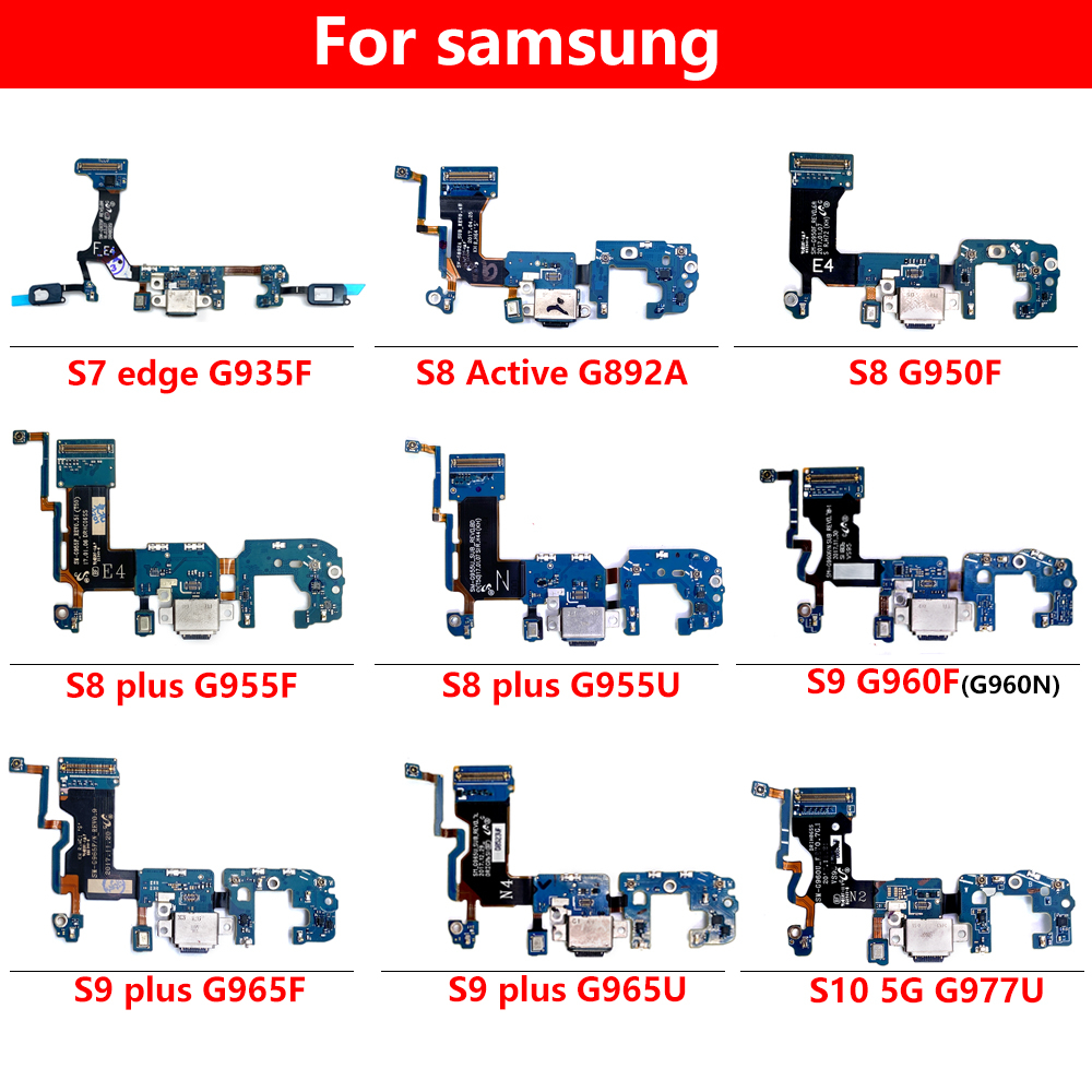 USB Charger Charging Port Dock Connector Board Flex Cable For Samsung Galaxy S10 Lite 5G S9 S8 ...