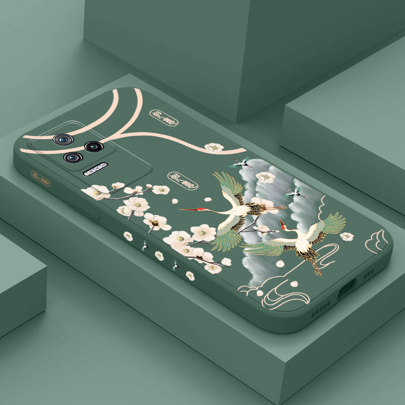 Ink Elegant Crane Phone Case For Xiaomi Poco M4 F4 X4 PRO 4G 5G GT C40 ...