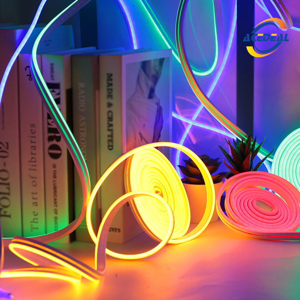 LED Strip Light Neon Waterproof DC 12V IP67White/Warm Light Color ...