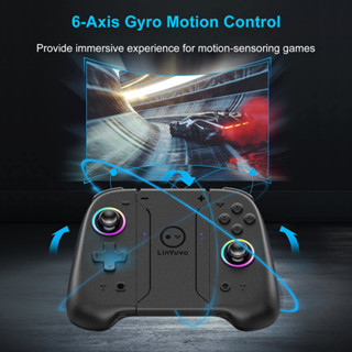 LinYuvo Game Controller Wireless L/R Joypad for Switch/Switch Lite/OLED ...