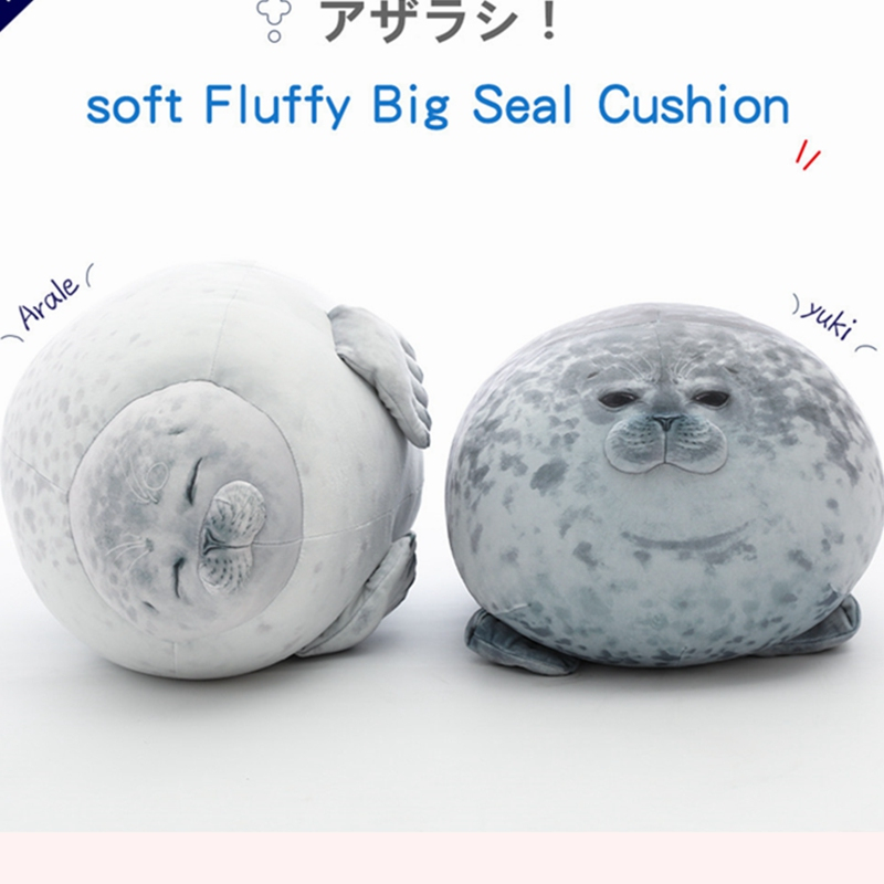 Angry Spotted Seal Doll Plush Toy Cute Seal Doll Sea Lion Doll Sea ...