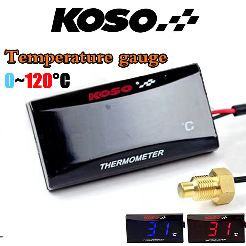 Genuine KOSO motorcycle temperature gauge waterproof 12V Universal Mio Aerox Raider TMX | Shopee ...