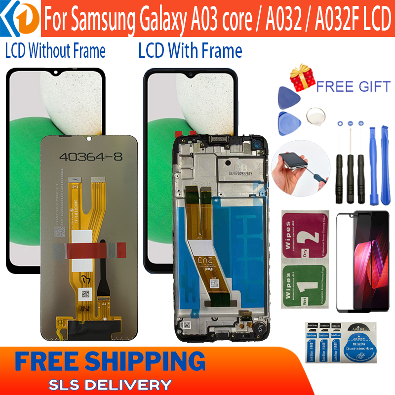 Original For Samsung Galaxy A03 core / A032 / A032F LCD Display Screen With Frame Display Touch ...